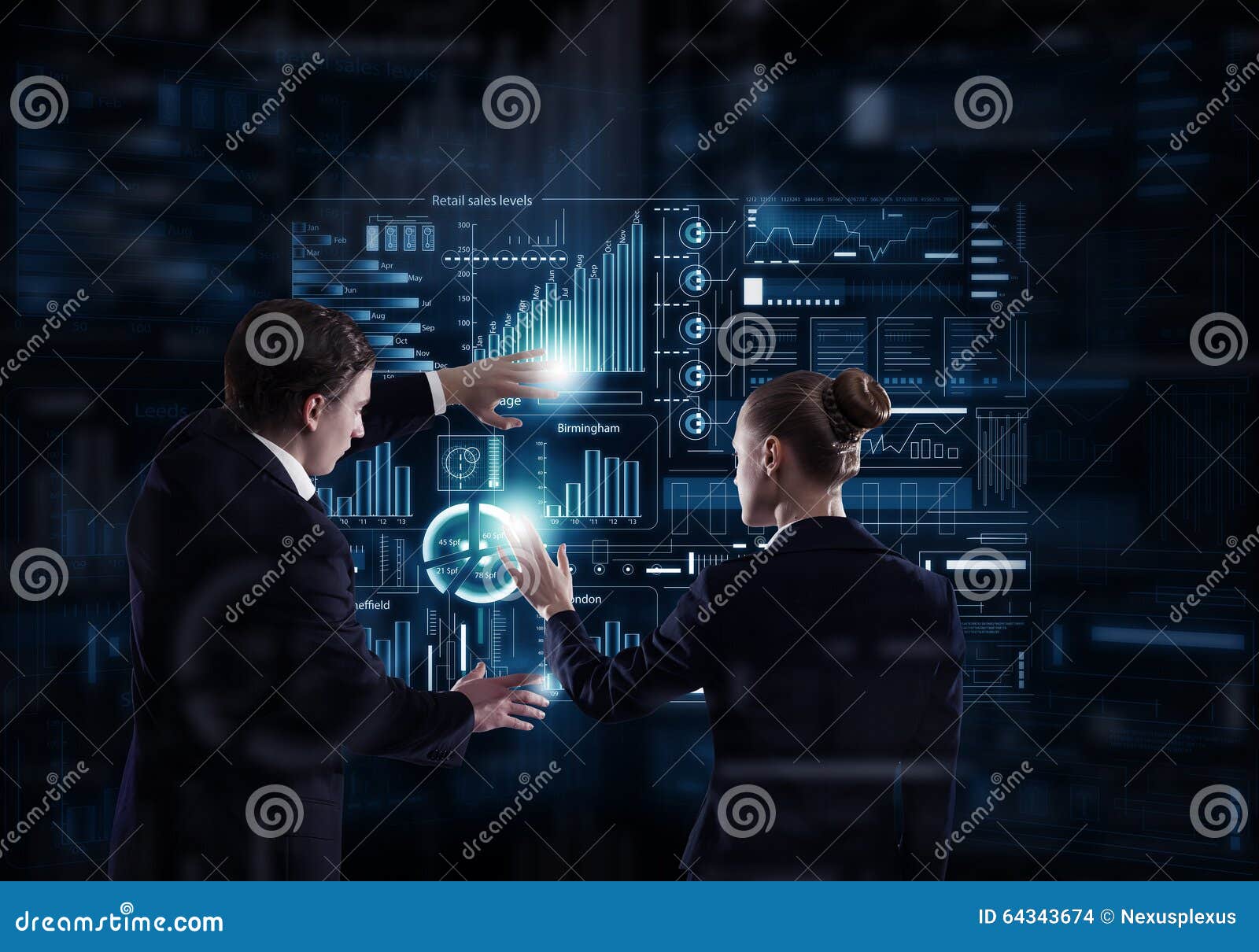 Modern technologies in use stock photo. Image of market - 64343674