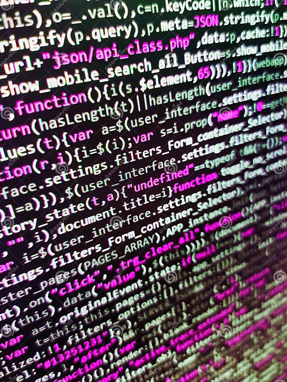 Modern Technologies, Web Cascading Design. Web Server Data on a Monitor ...