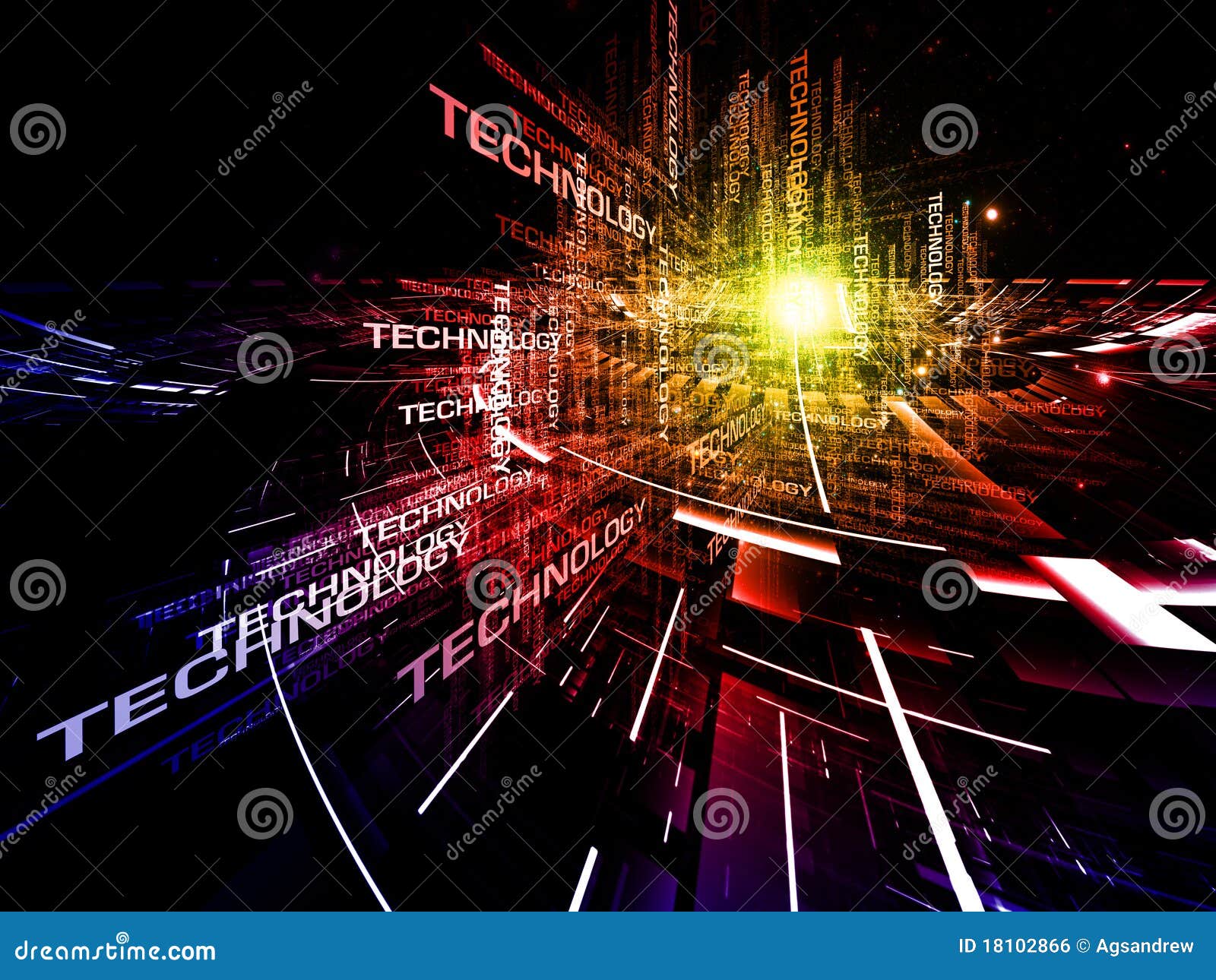 Modern Technology Abstract stock photo. Image of computer - 18102866