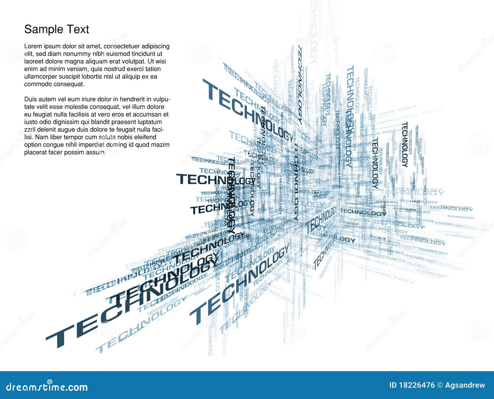 Modern Technology Abstract stock illustration. Illustration of advance ...