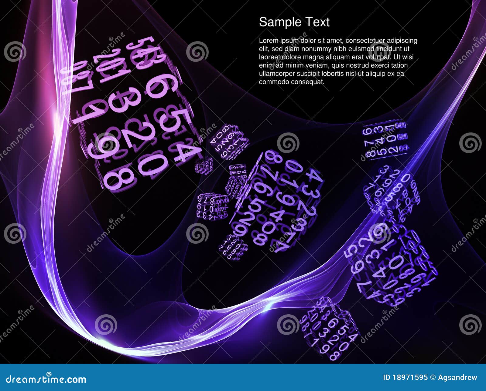 Modern Technology Abstract stock illustration. Illustration of creative ...