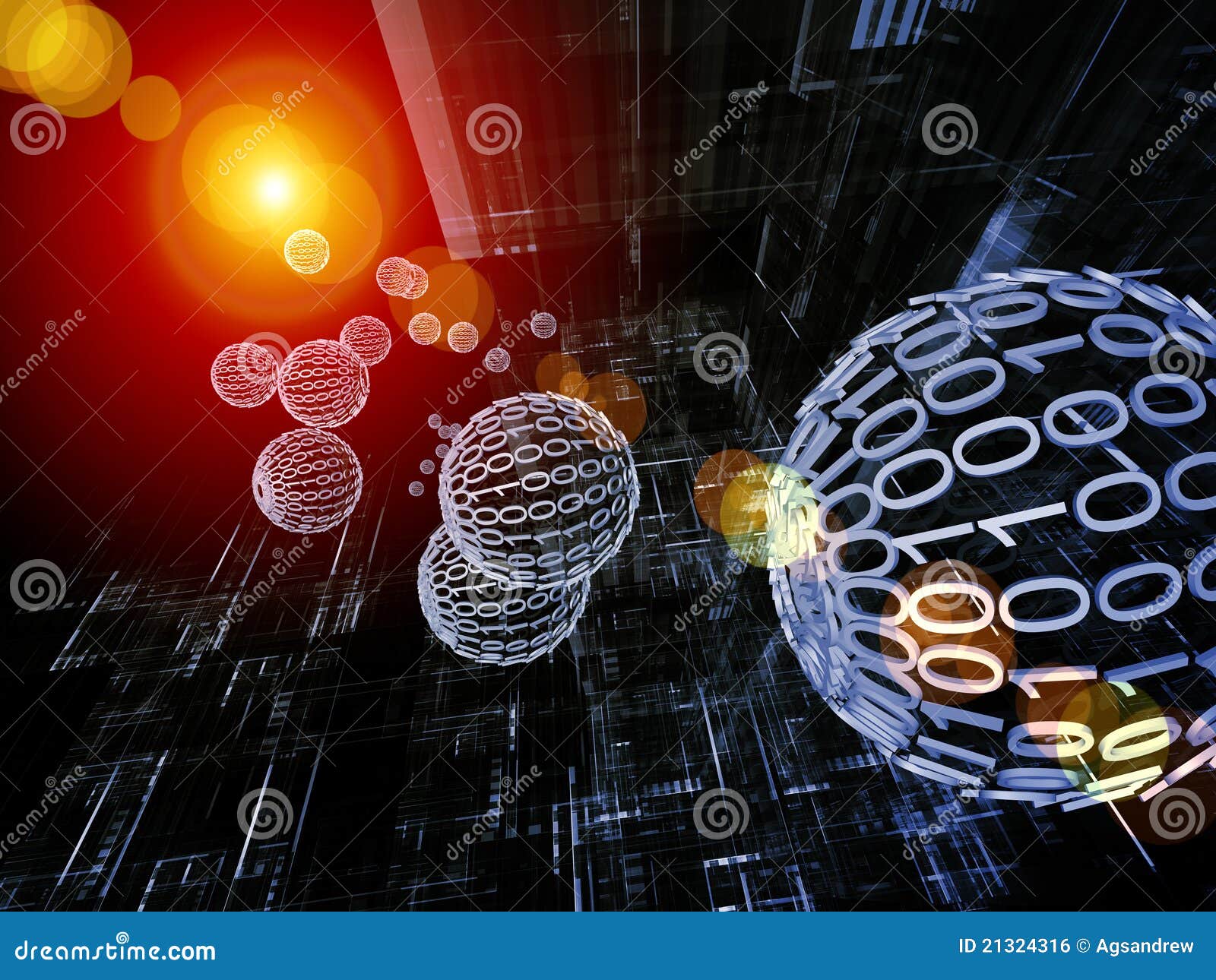 Modern Technology Abstract stock illustration. Illustration of ...