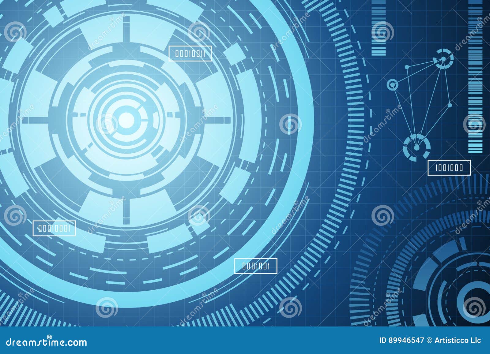 Modern Technology Abstract Background Stock Vector - Illustration of ...