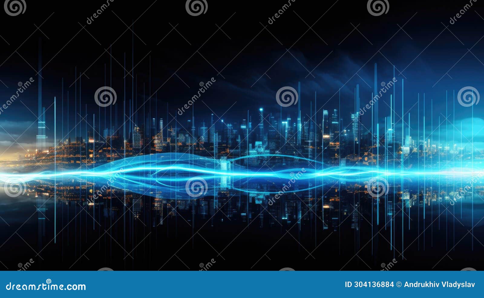 Modern Technology Abstract Ultrawide Background, Abstract Illustration ...