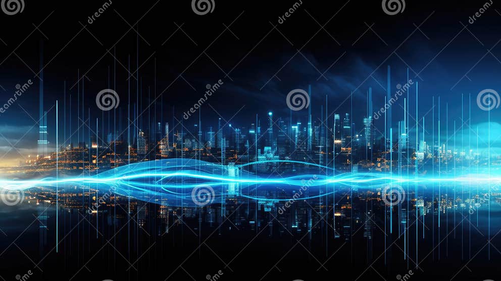 Modern Technology Abstract Ultrawide Background, Abstract Illustration ...