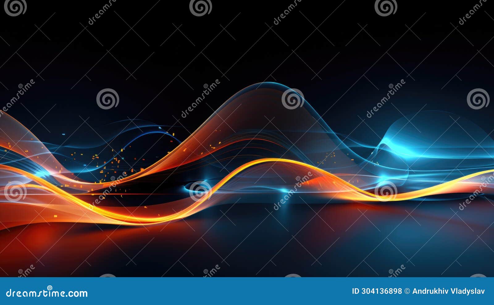Modern Technology Abstract Ultrawide Background, Abstract Illustration ...