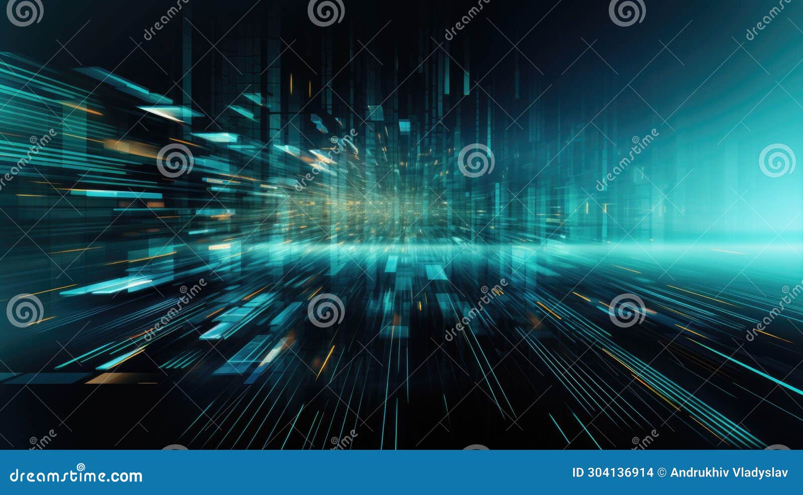 Modern Technology Abstract Ultrawide Background, Abstract Illustration ...