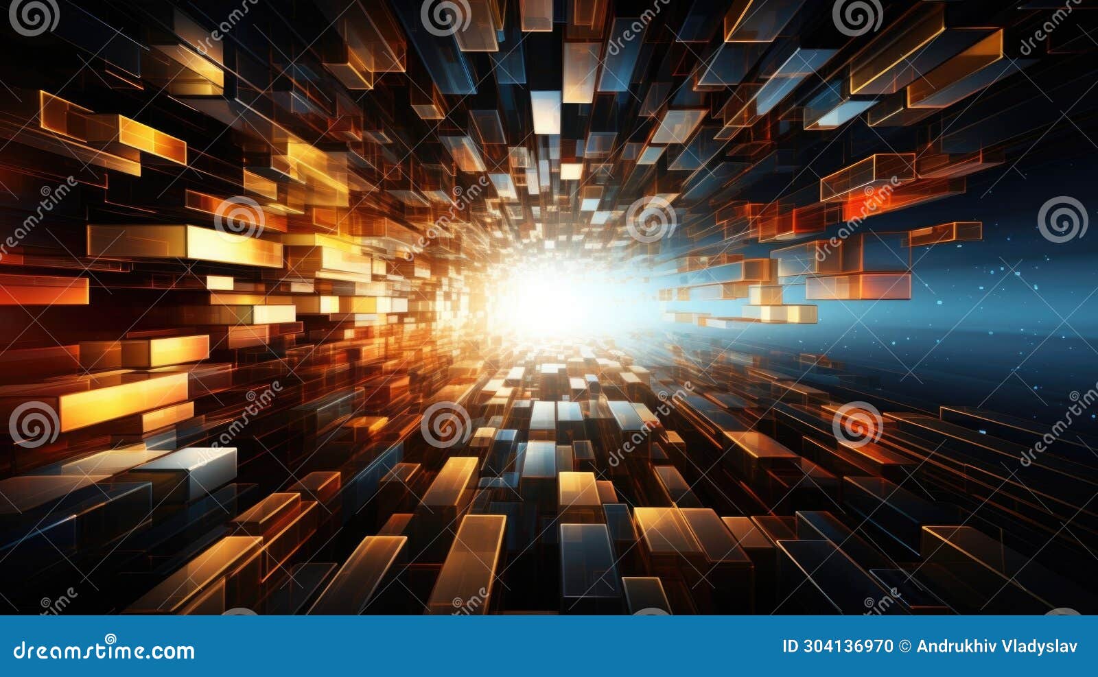 Modern Technology Abstract Ultrawide Background, Abstract Illustration ...