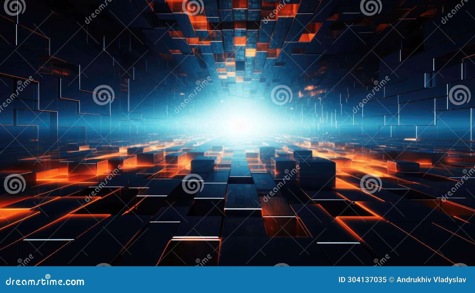 Modern Technology Abstract Ultrawide Background, Abstract Illustration ...