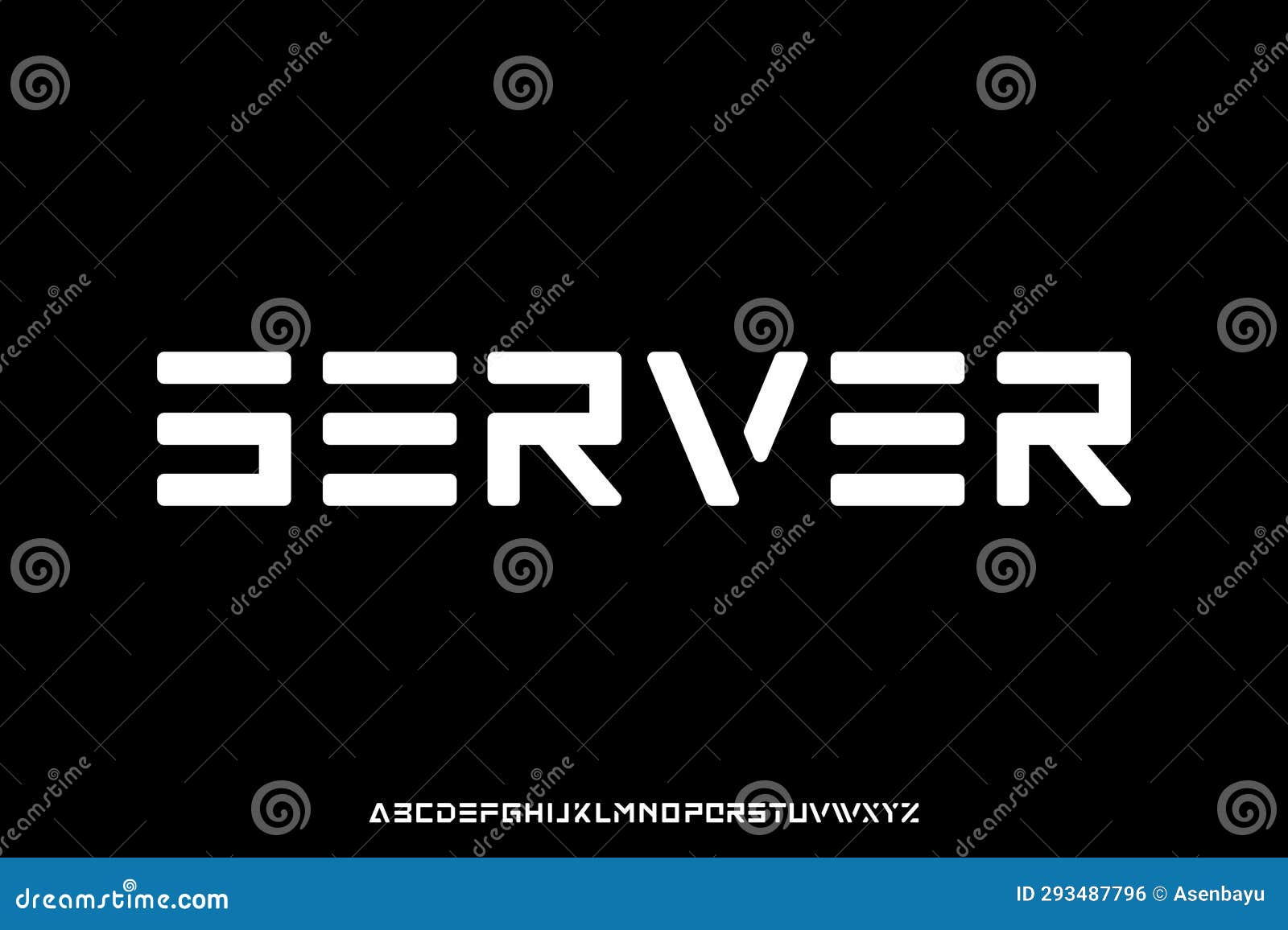 Modern Technology Alphabet Display Font Vector. Futuristic Digital ...