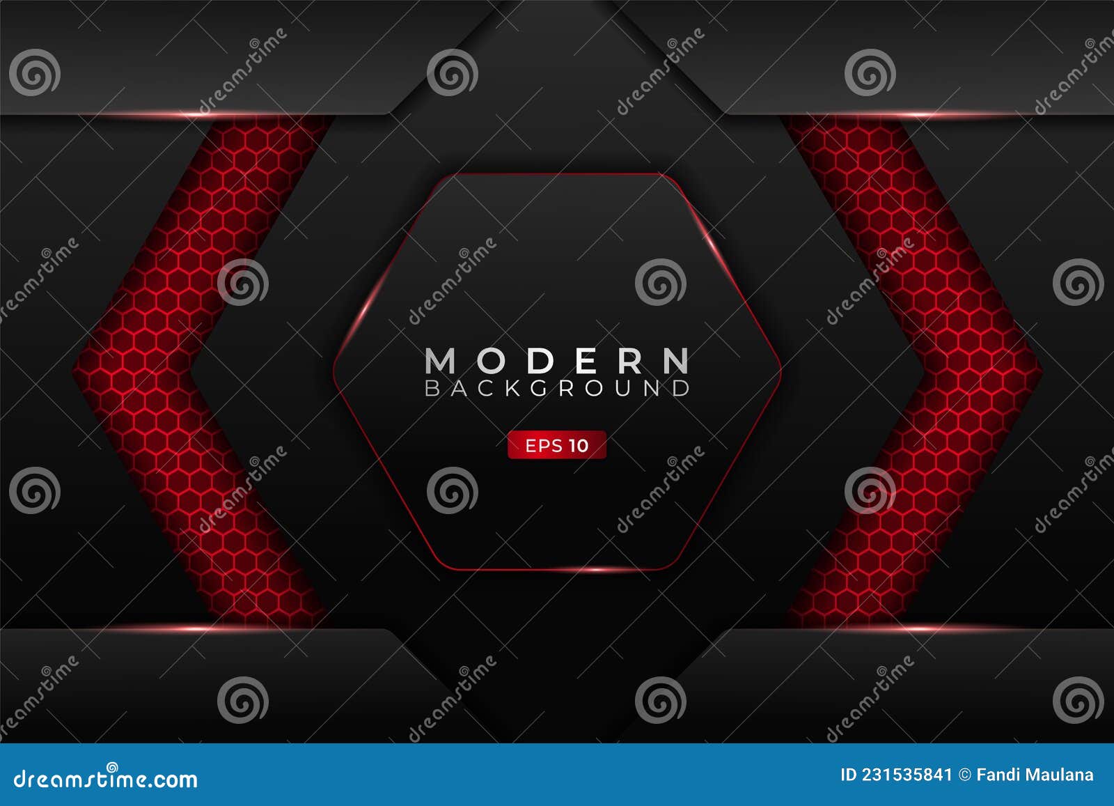 Modern Technology Background Metallic 3D Hexagon Futuristic Gaming Glow ...