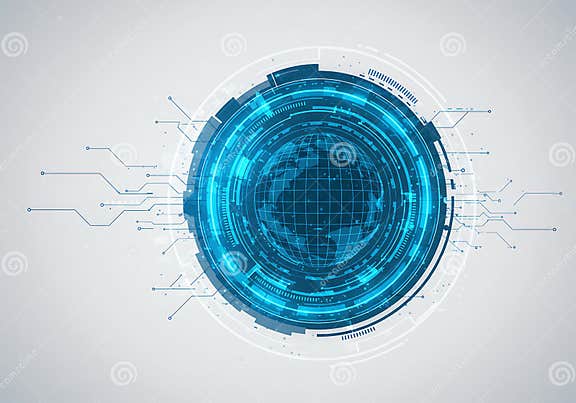 Modern Technology Backgrounds Stock Illustration - Illustration of cyber, data: 352421227