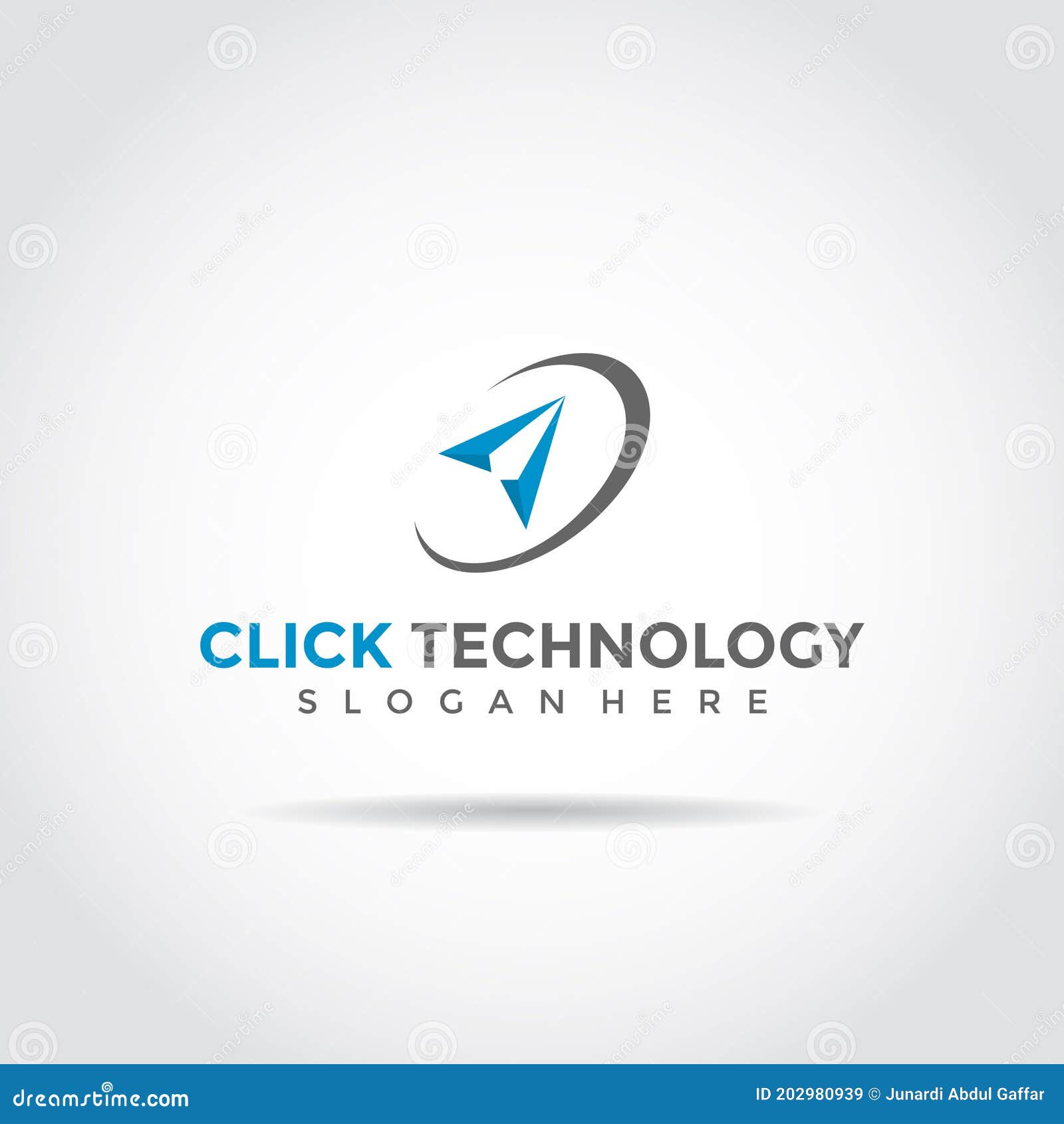 Modern Technology Click Logo Design. Vector Illustration Eps.10 Stock ...