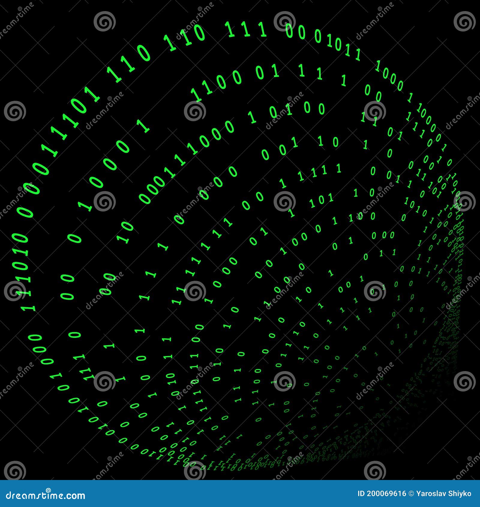 Modern Technology Concept Binary Code Digital Background Stock Vector ...