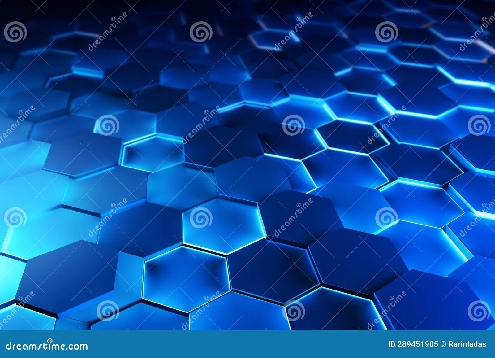Modern Technology Concept with Hexagonal Pattern Stock Illustration ...