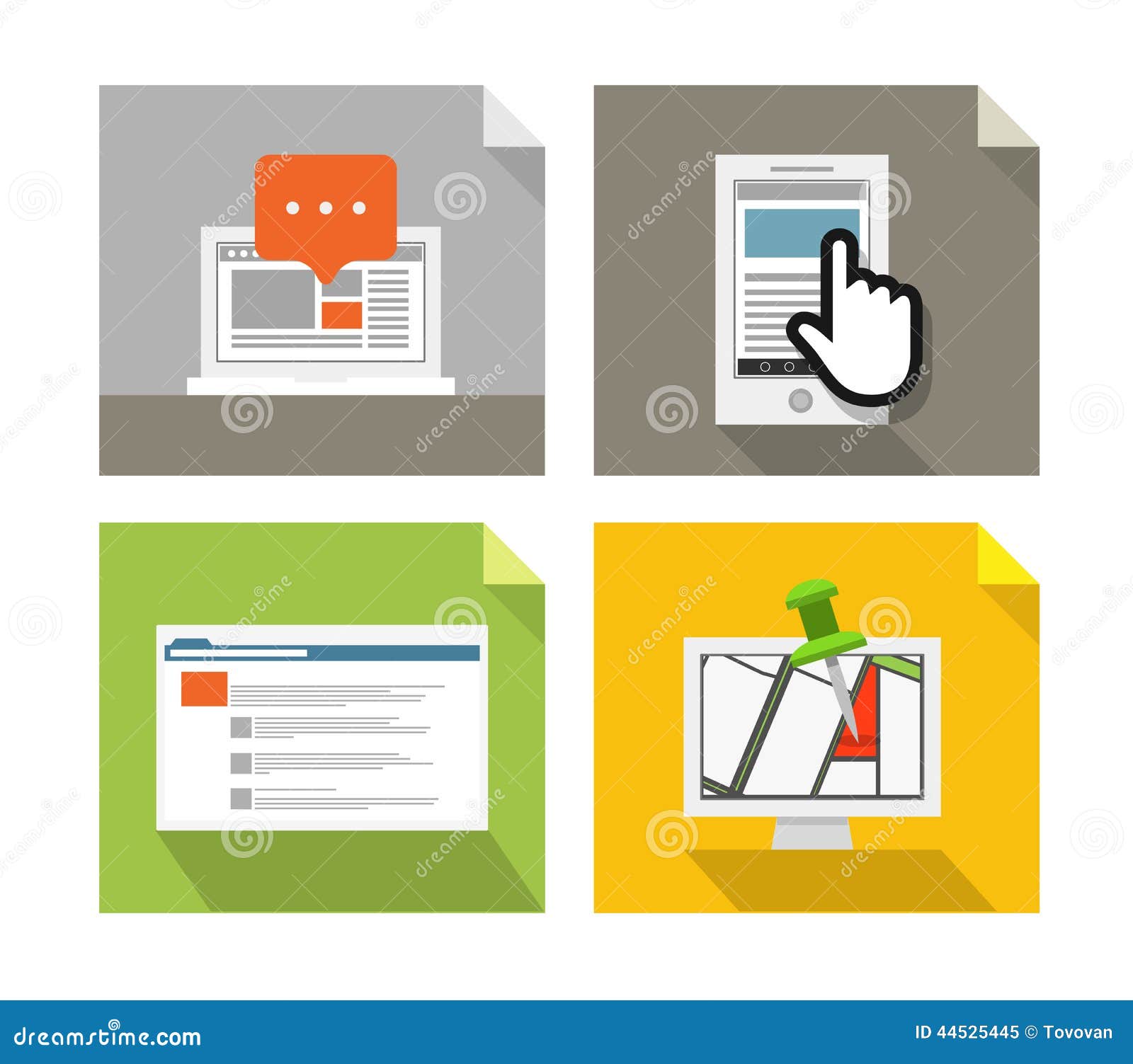 Modern technology concepts stock vector. Illustration of sheet - 44525445