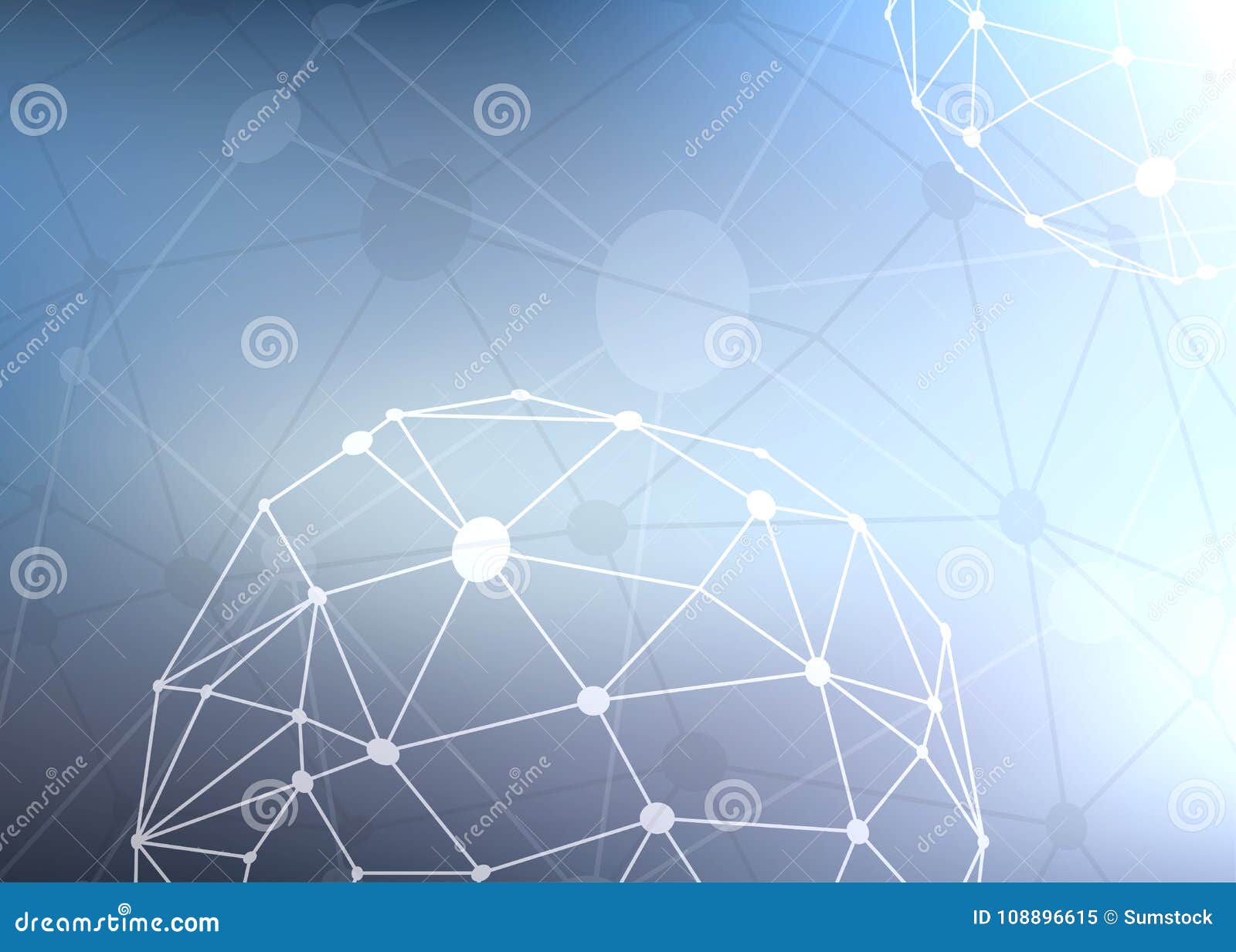 Modern Technology Connections and Mesh Background Stock Vector ...