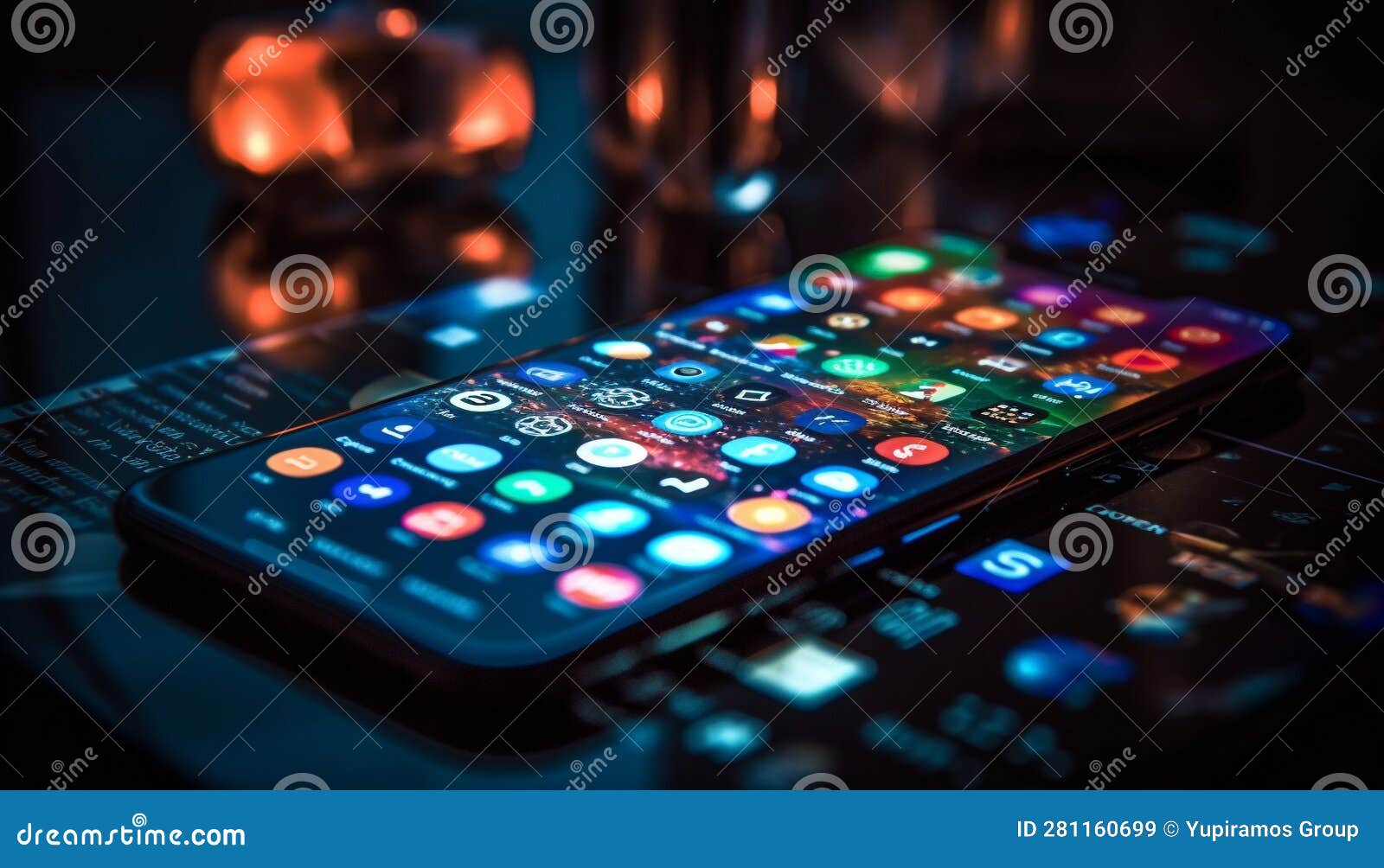 Modern Technology Connects Global Communications through Wireless Touch ...