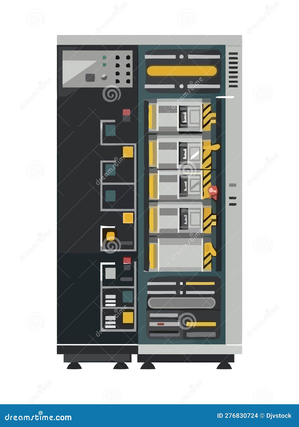 Modern Technology Controls Computer Stock Vector - Illustration of ...
