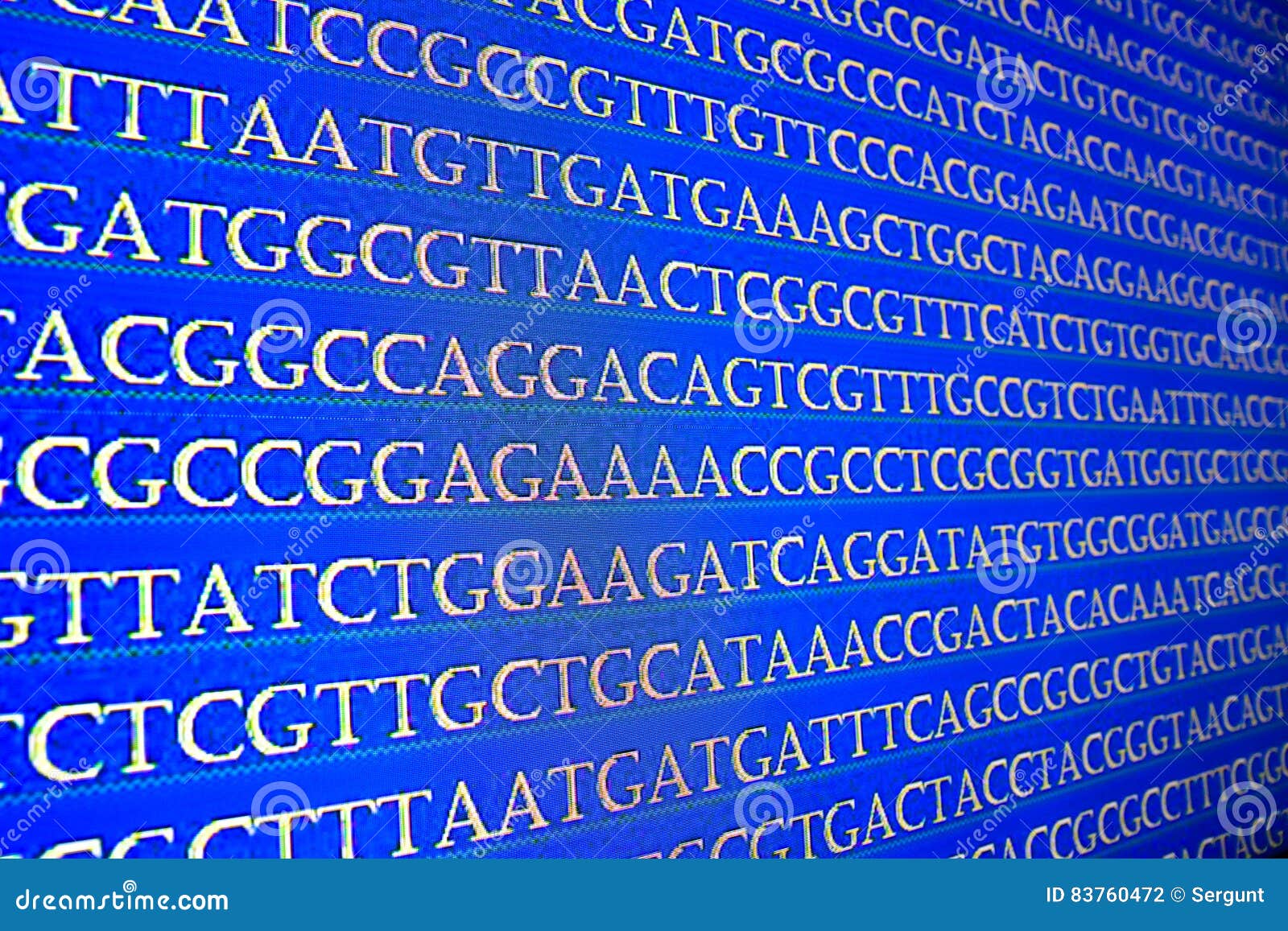 Modern Technology: DNA Sequencing. Stock Illustration - Illustration of ...
