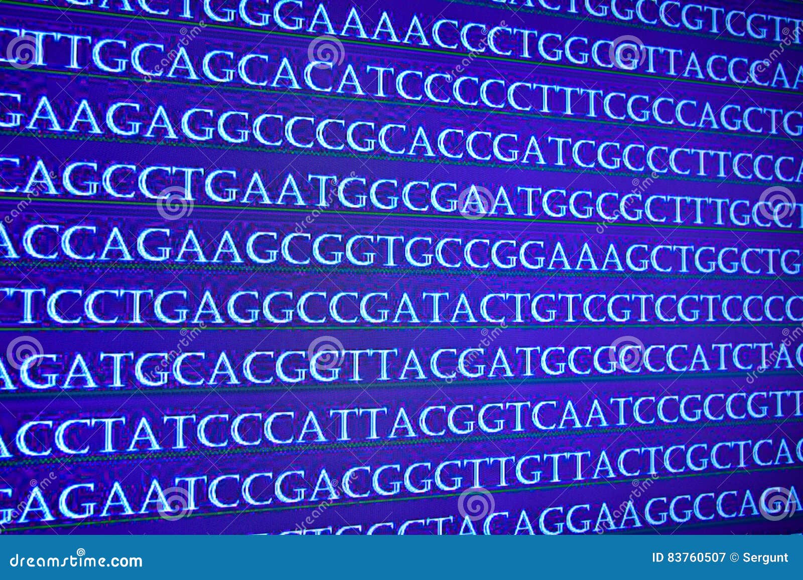 Modern Technology: DNA Sequencing. Stock Illustration - Illustration of ...