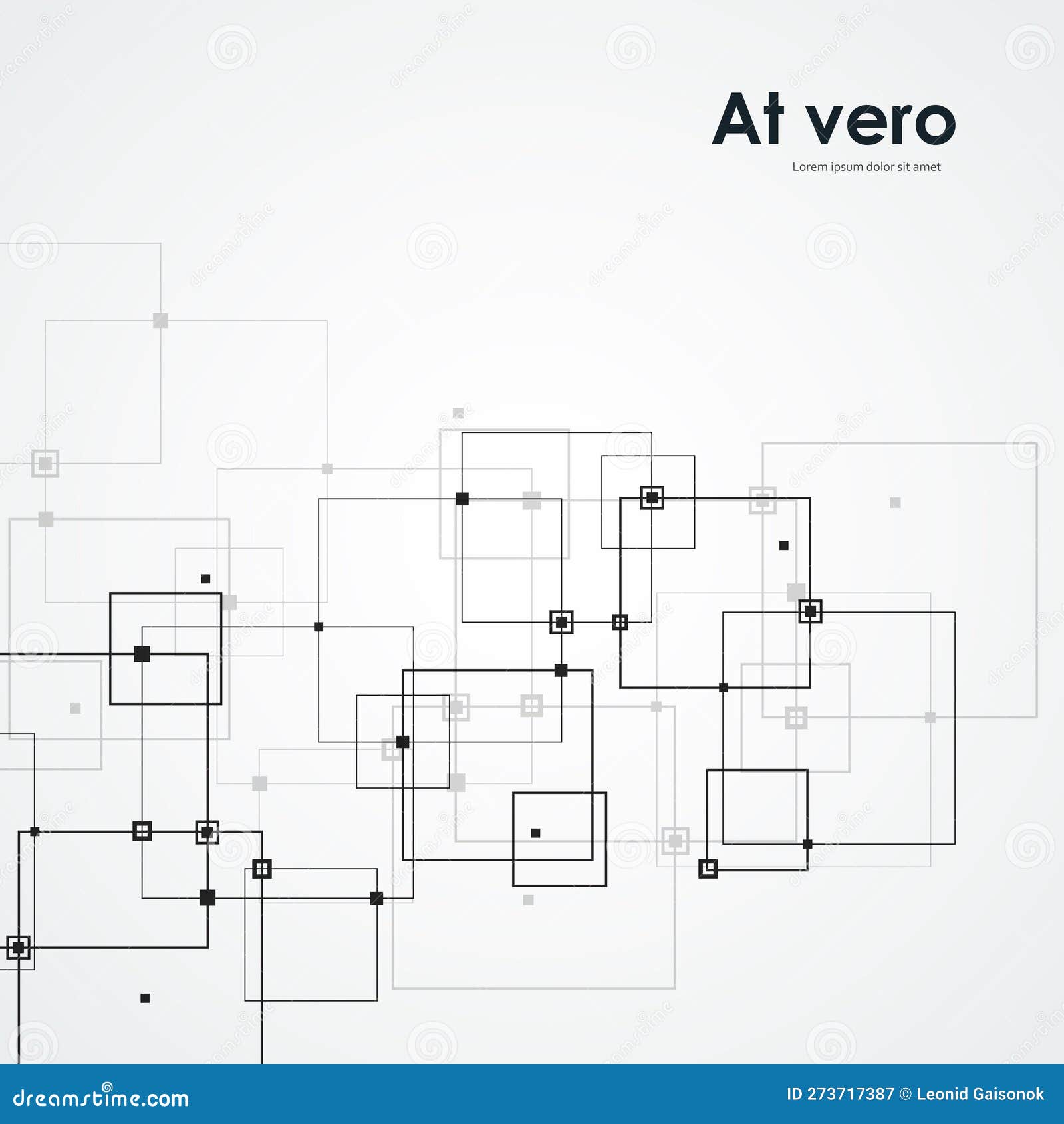 Modern Technology Illustration with Square Mesh. Digital Geometric ...