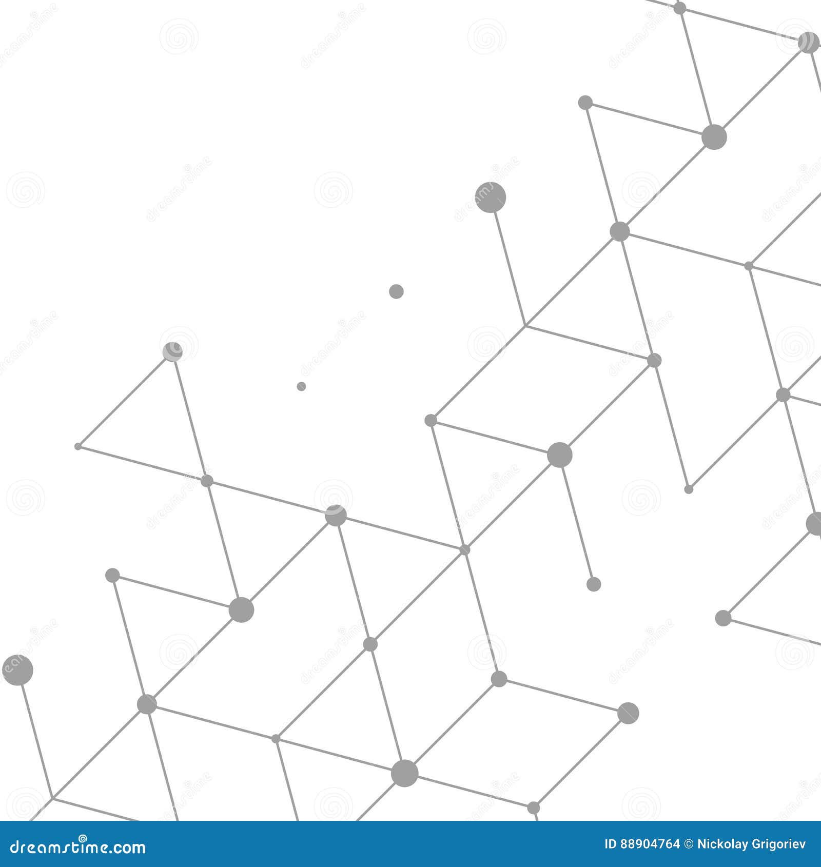 Modern Technology Illustration with Square Mesh Stock Vector ...