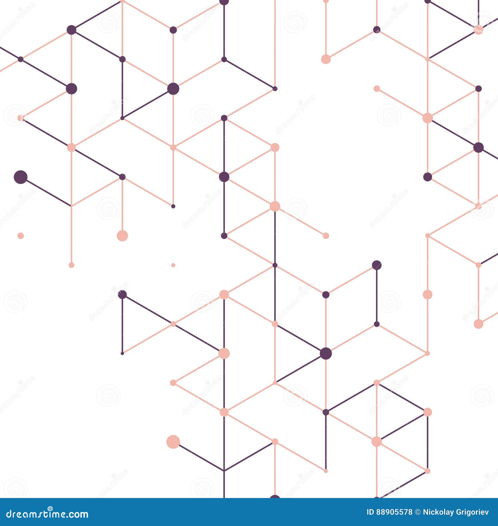 Modern Technology Illustration with Square Mesh Stock Vector ...