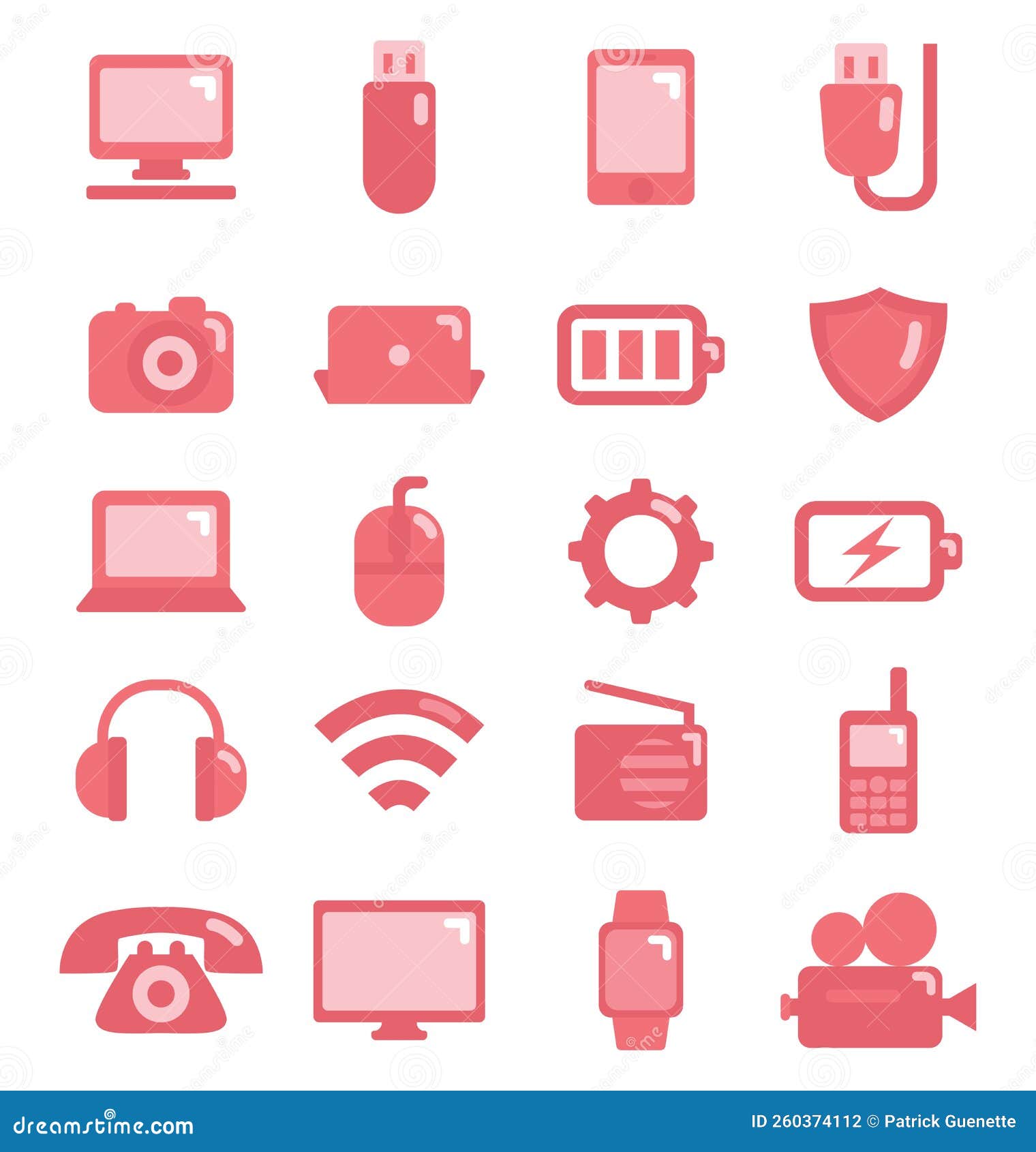 Modern technology, icon stock vector. Illustration of frame - 260374112