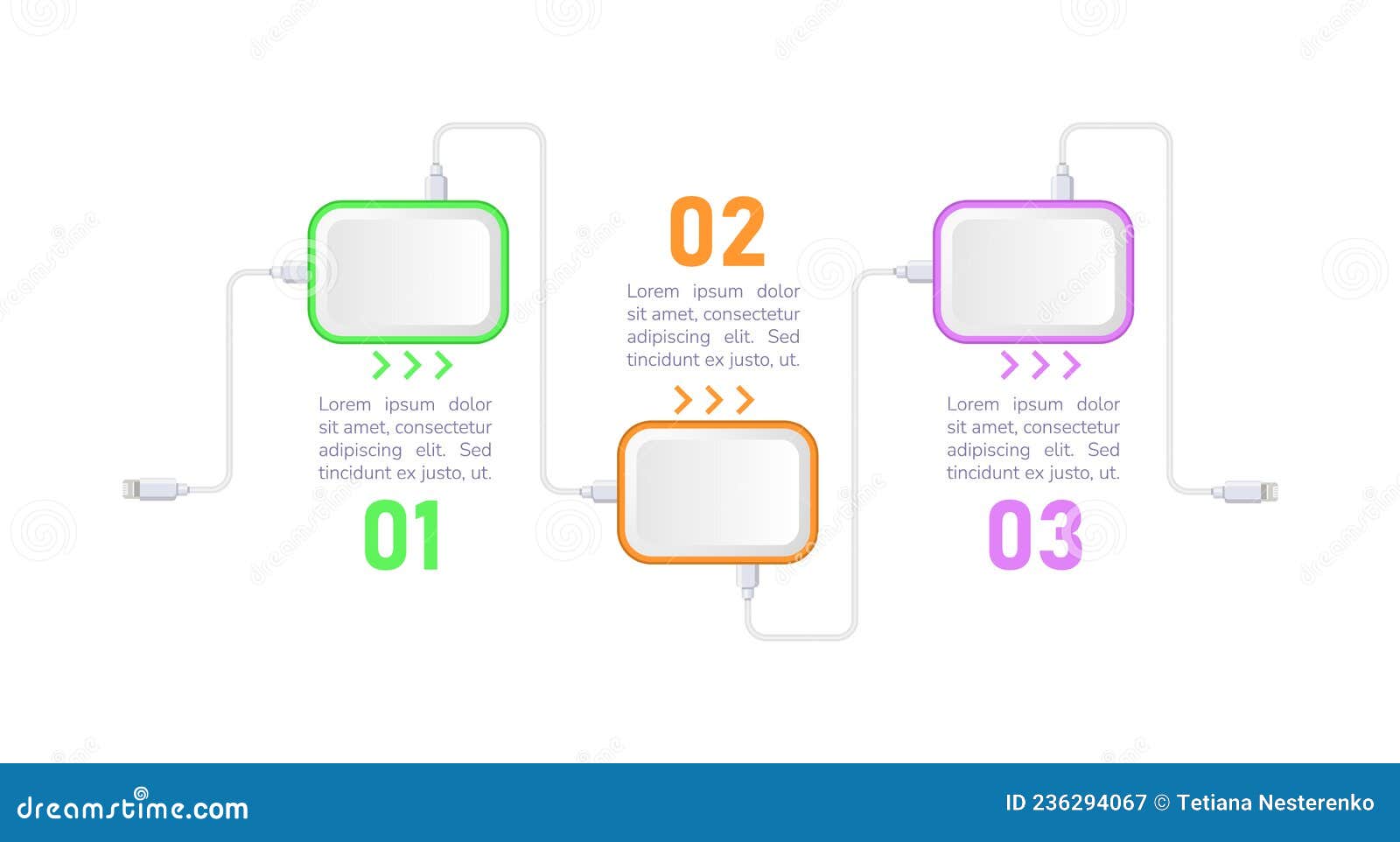 Modern Technology Infographic Chart Design Template Stock Vector ...
