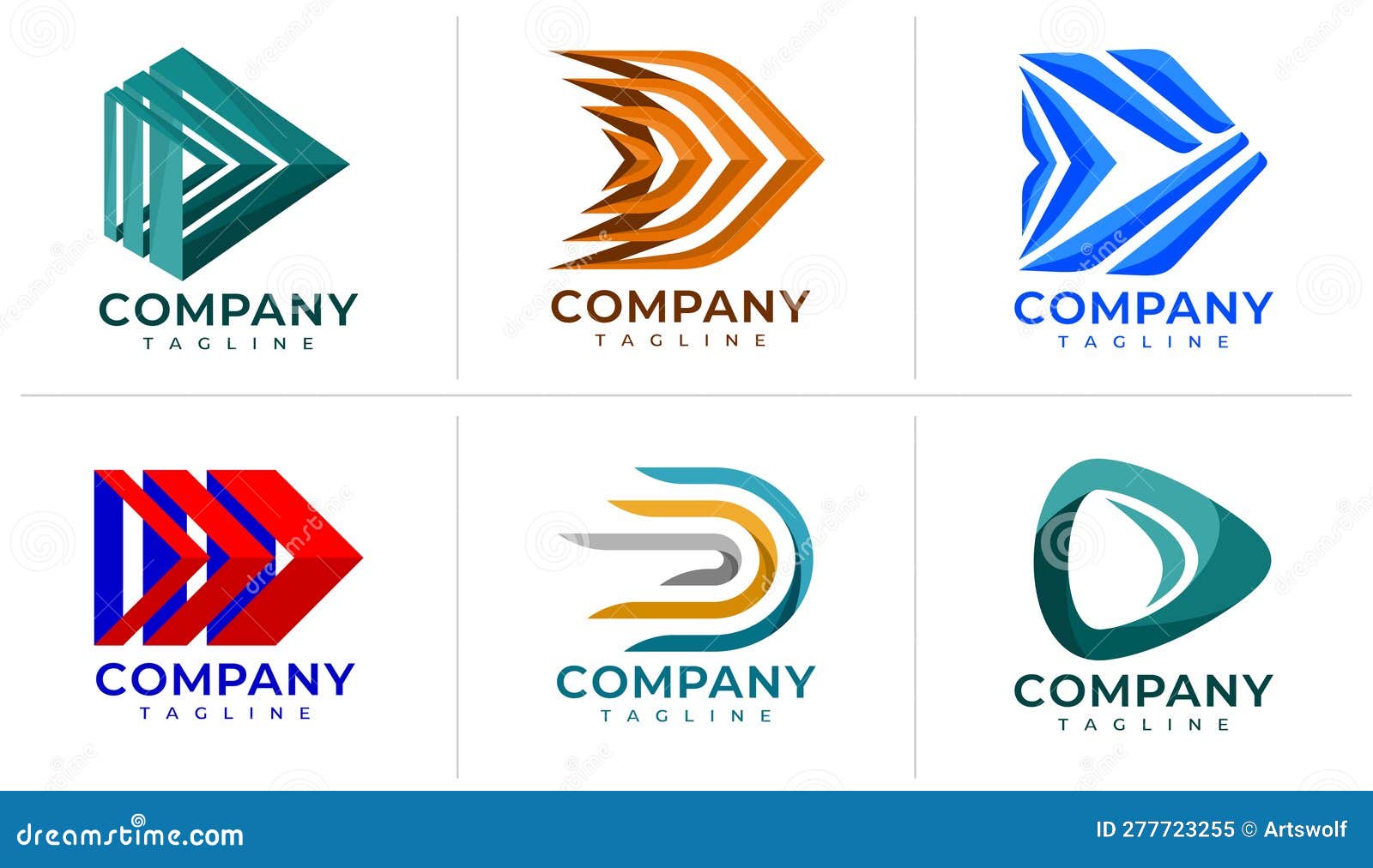 Modern Technology Letter D Logo Design Template. Digital Initial D Logo ...