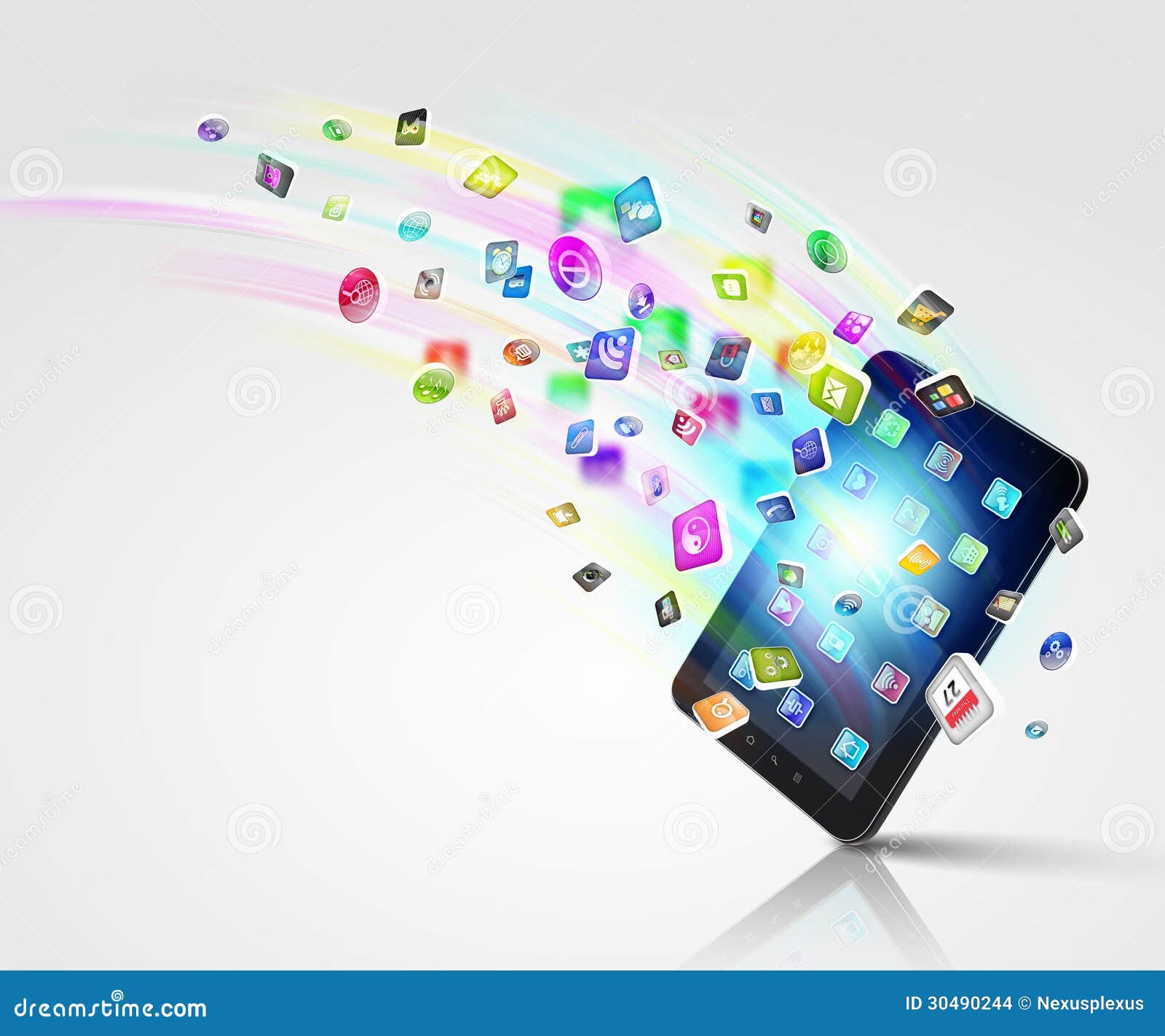 Modern technology media stock illustration. Illustration of collection ...