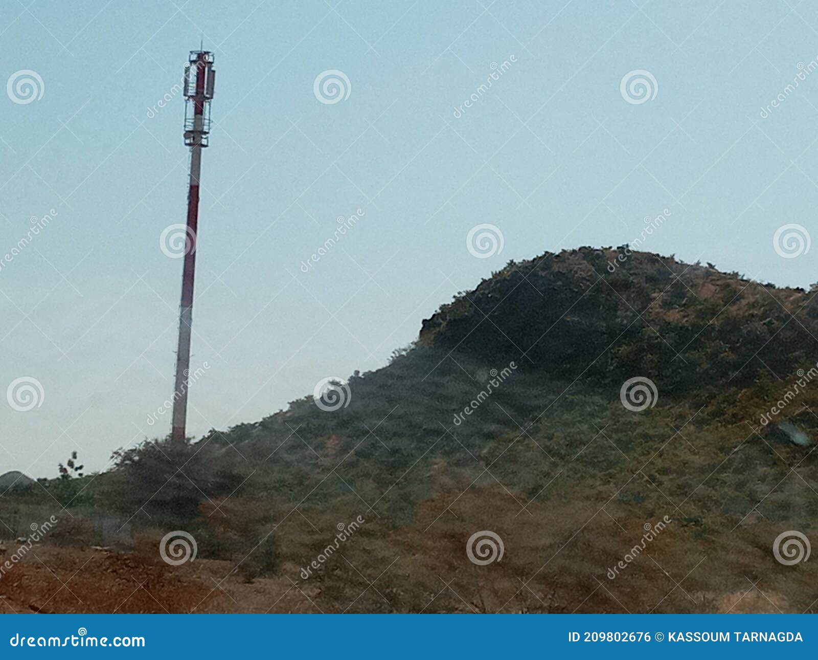 The Modern Technology in the Mountain Stock Photo - Image of ridge ...