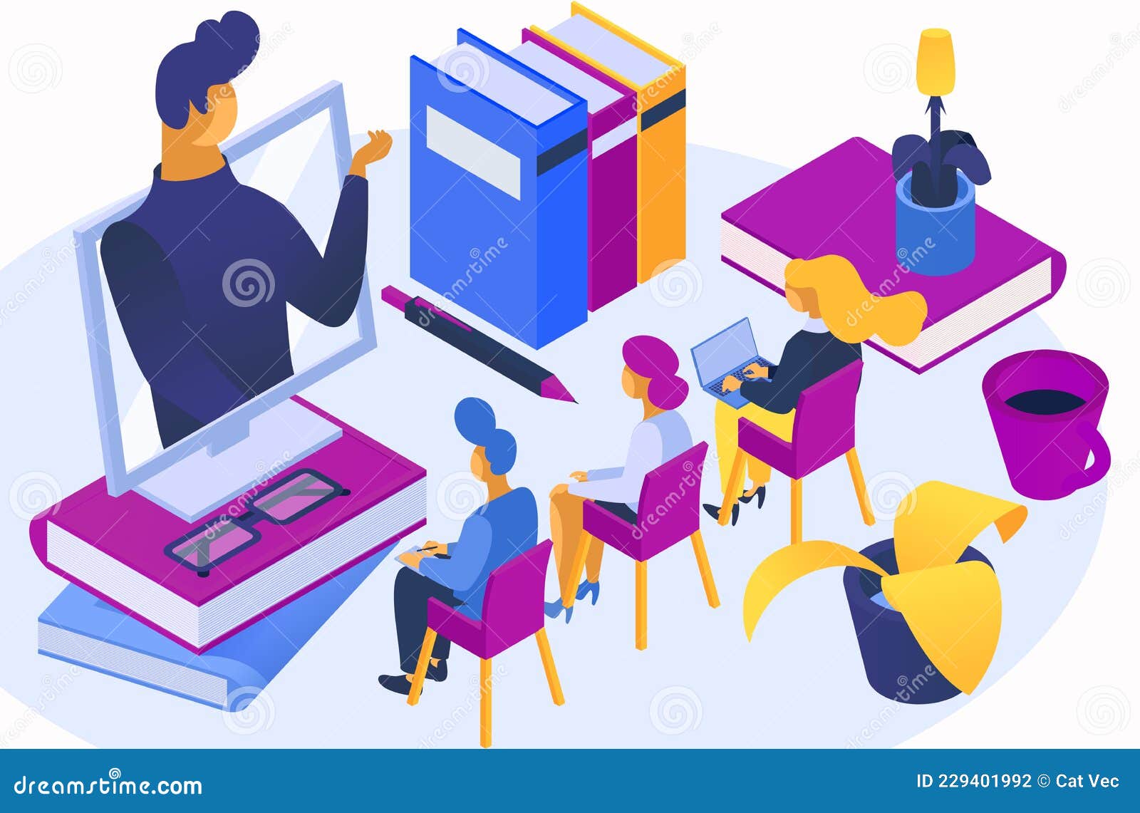 Modern Technology Online Learning Process, Class Student Obtain ...