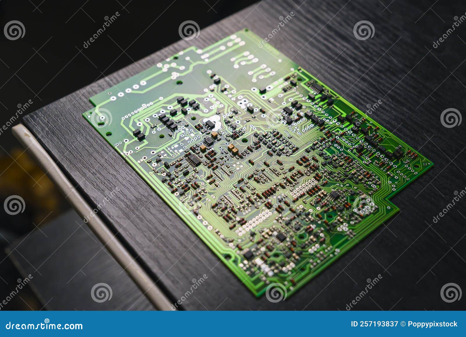 Modern Technology. Ready To Use Components and Microchips on PC Circuit ...