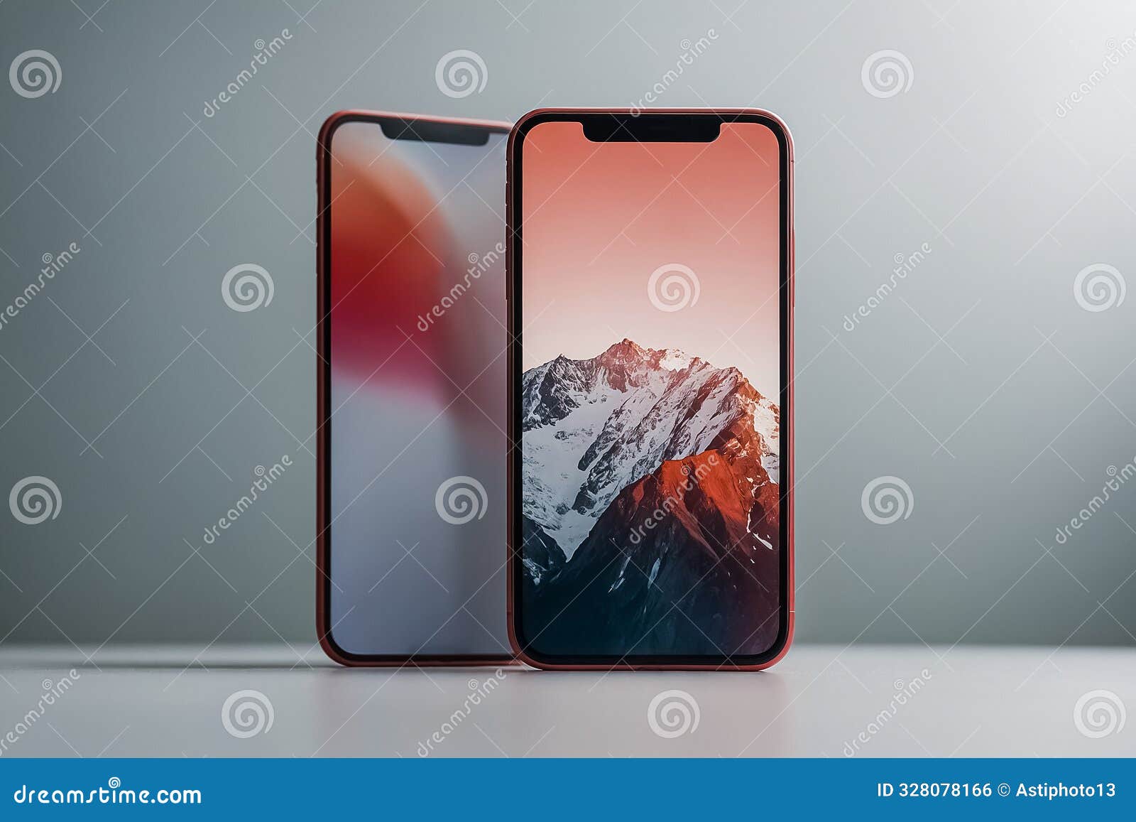 Modern Technology Showcase. Blank Screen Mobile Phone for Graphic ...