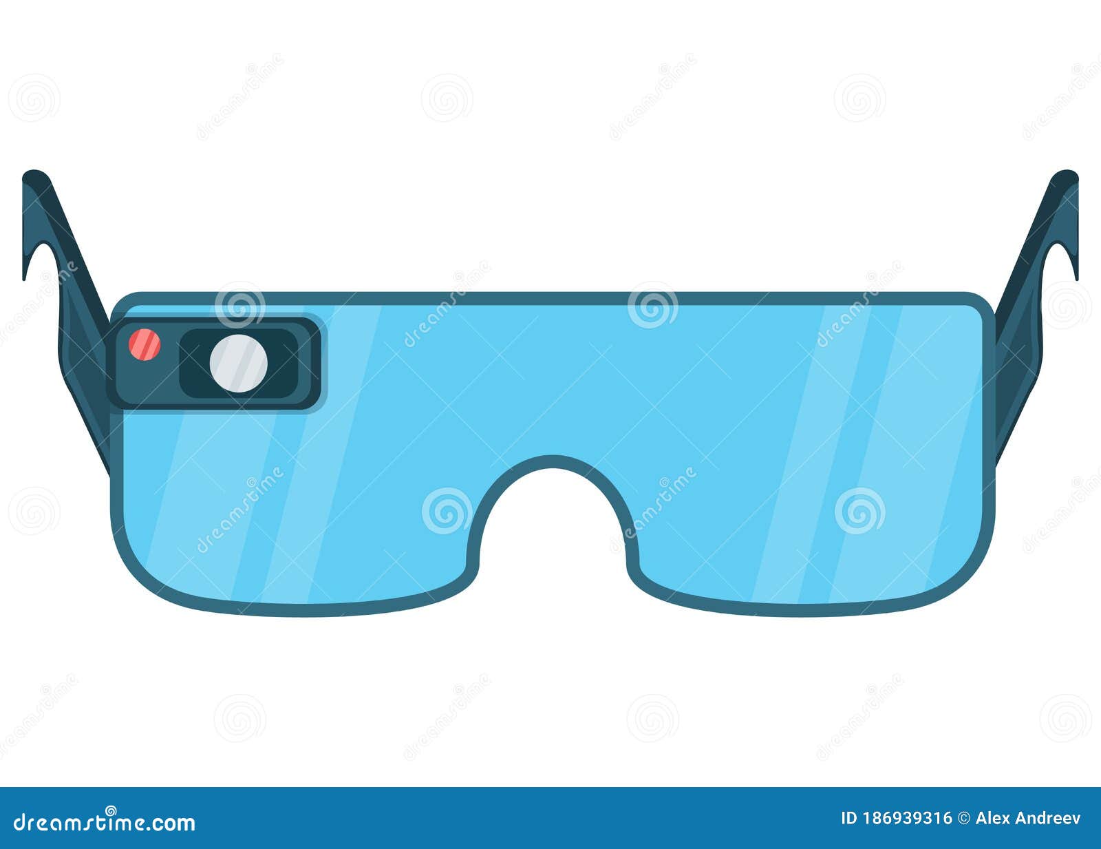 Modern Technology Smart Glasses, Hardware Virtual And Augmented Reality ...