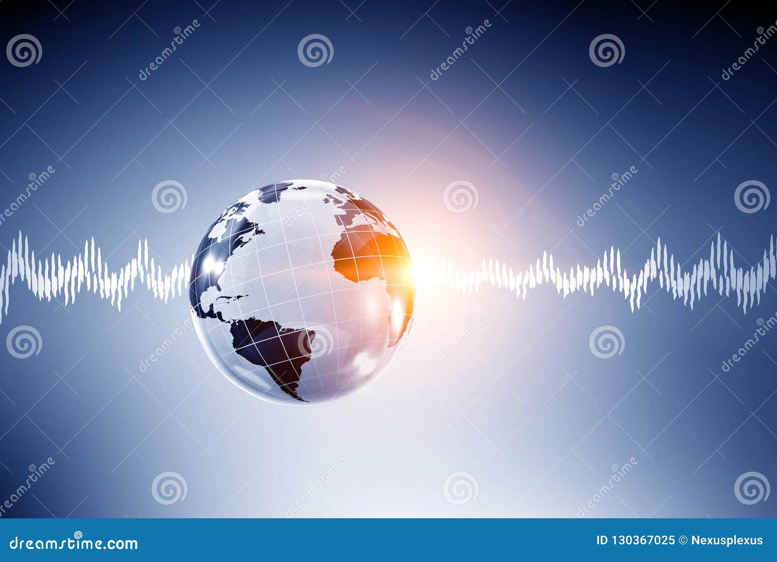 Modern technology of sound stock illustration. Illustration of ...