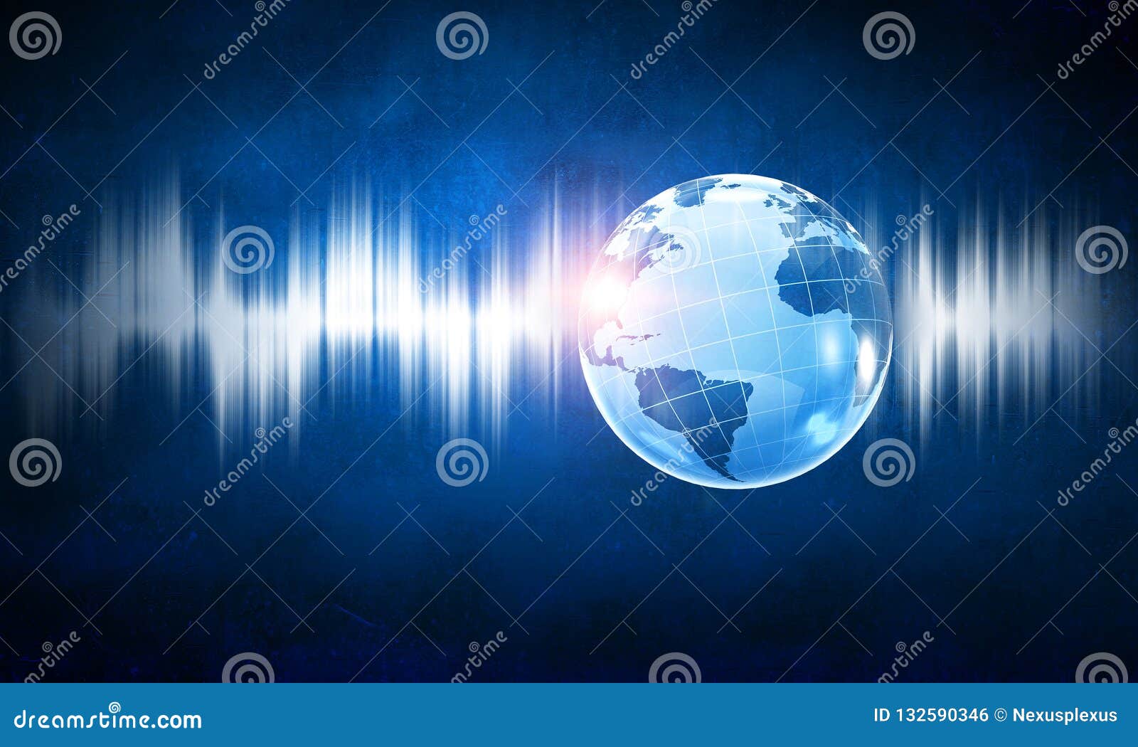Modern technology of sound stock illustration. Illustration of digital ...