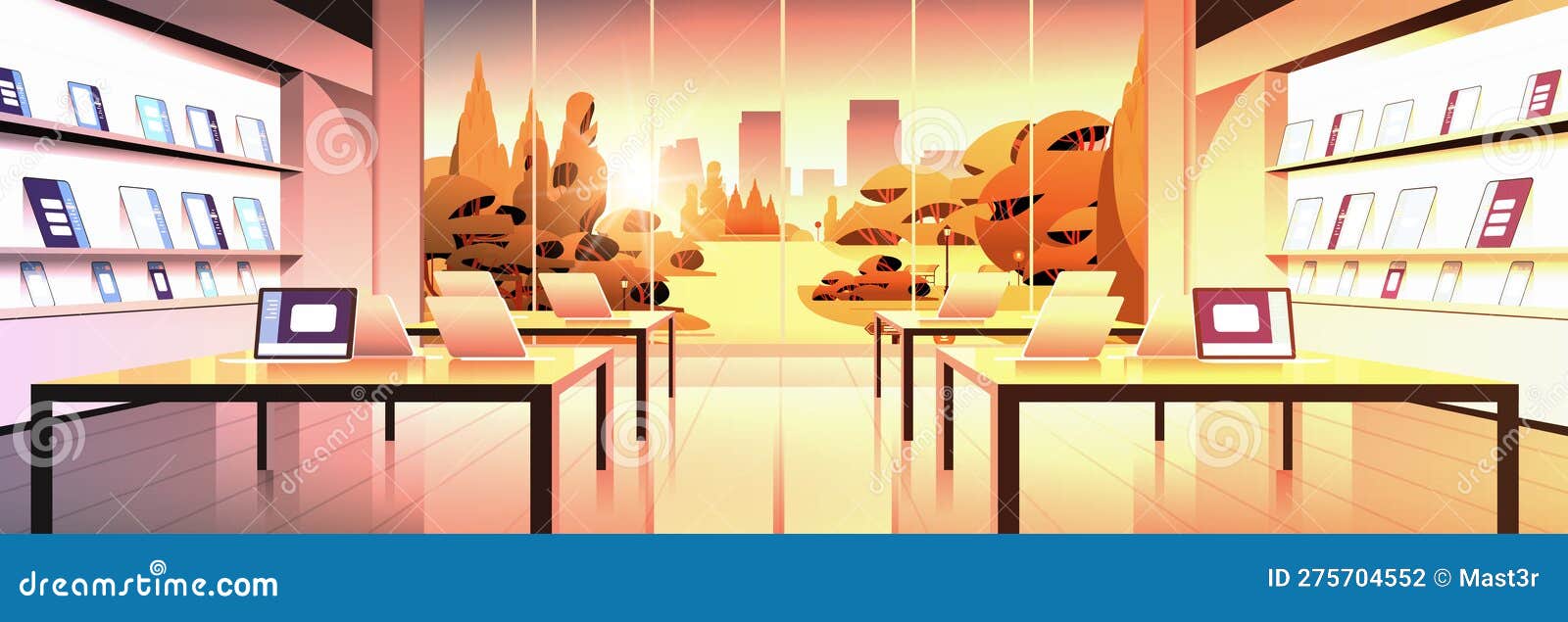 Modern Technology Store Interior Digital Electronic Gadgets Market ...