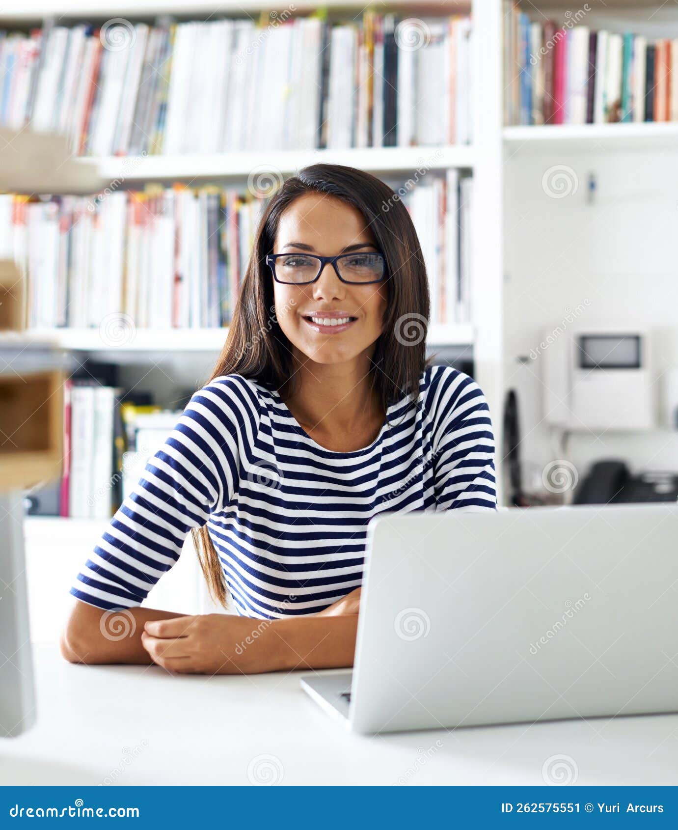 Modern Technology for a Techno-savvy Woman. an Attractive Young Woman ...