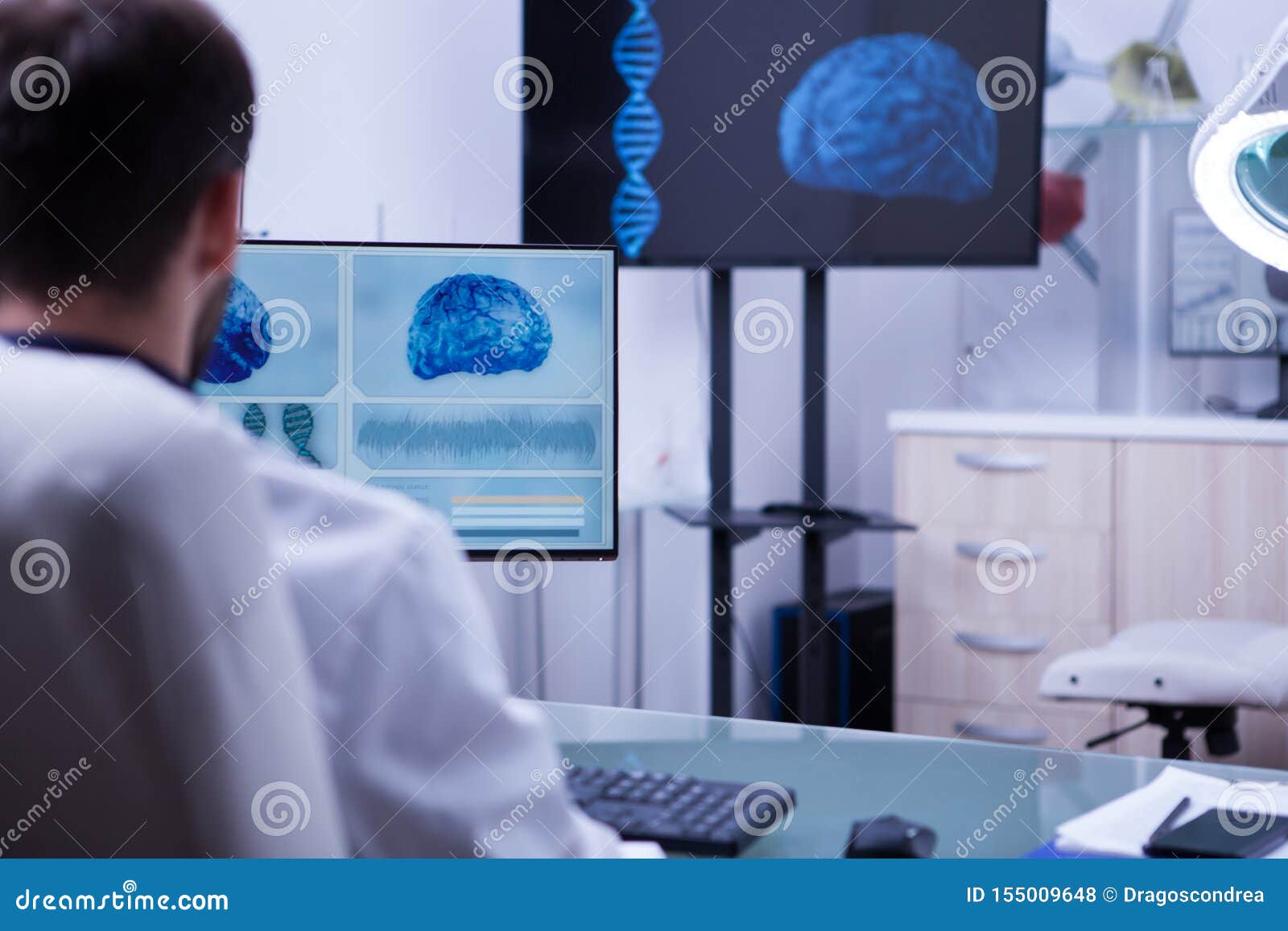 Modern Technology Used by Young and Successful Doctor Stock Photo ...