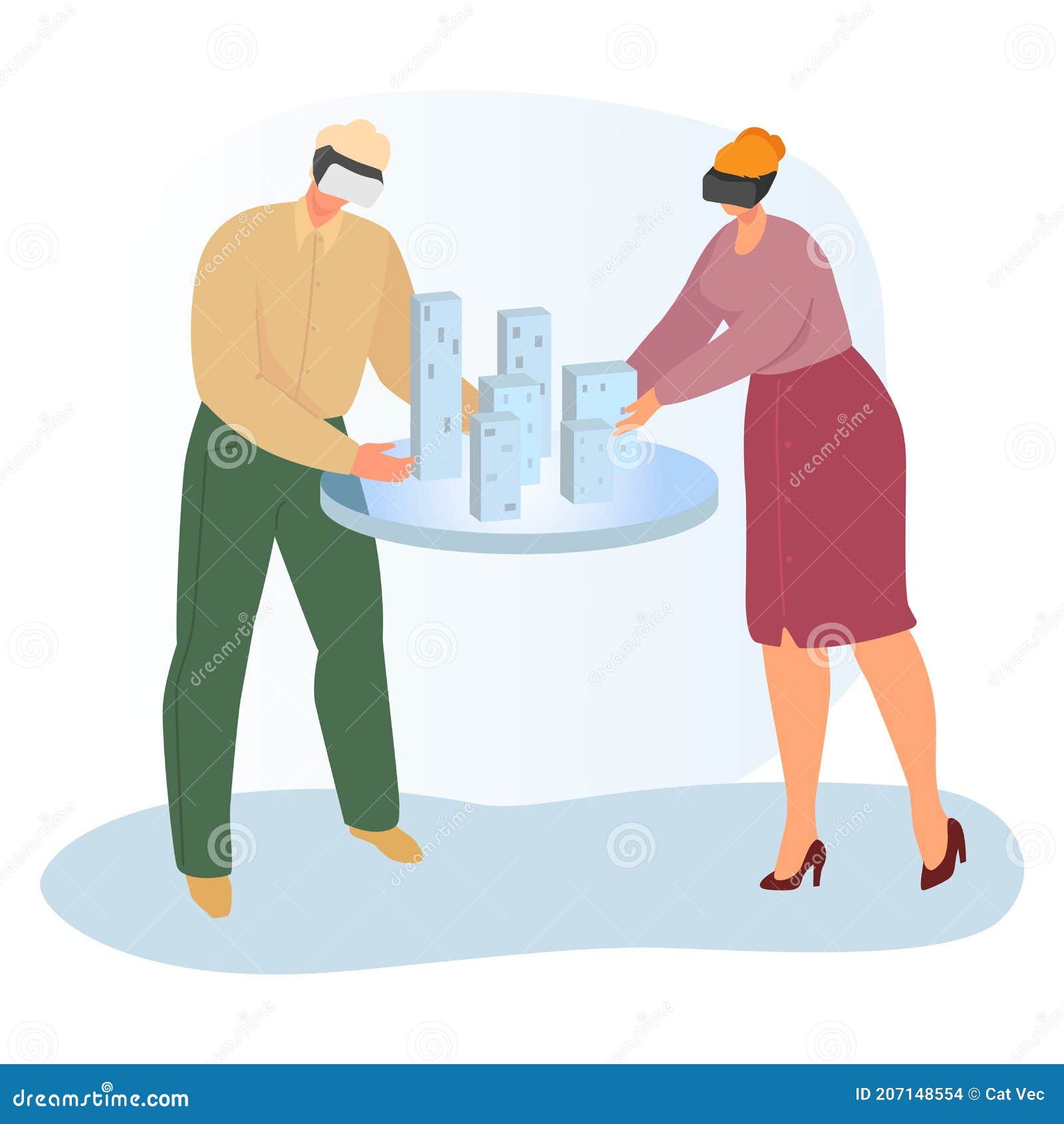 Modern Technology Virtual Reality Engineering Modeling City, Designer ...