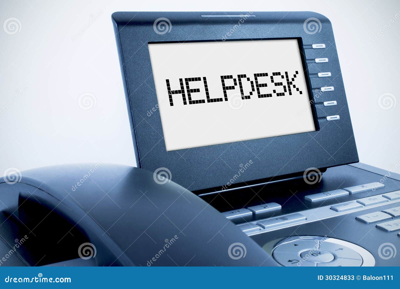 Modern Telephone with Display Stock Image - Image of dialing, receiver ...