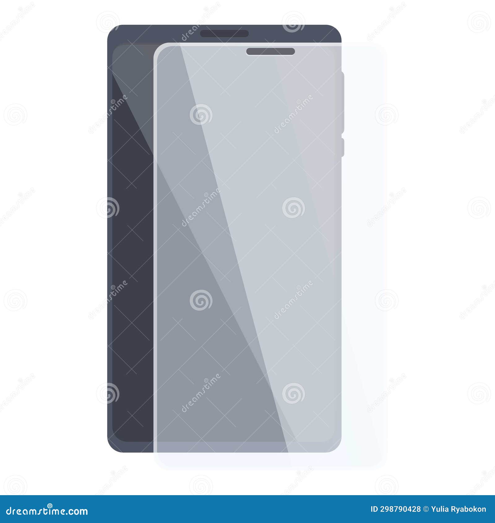 Modern Telephone Protection Icon Cartoon Vector. Security Cell Stroke ...