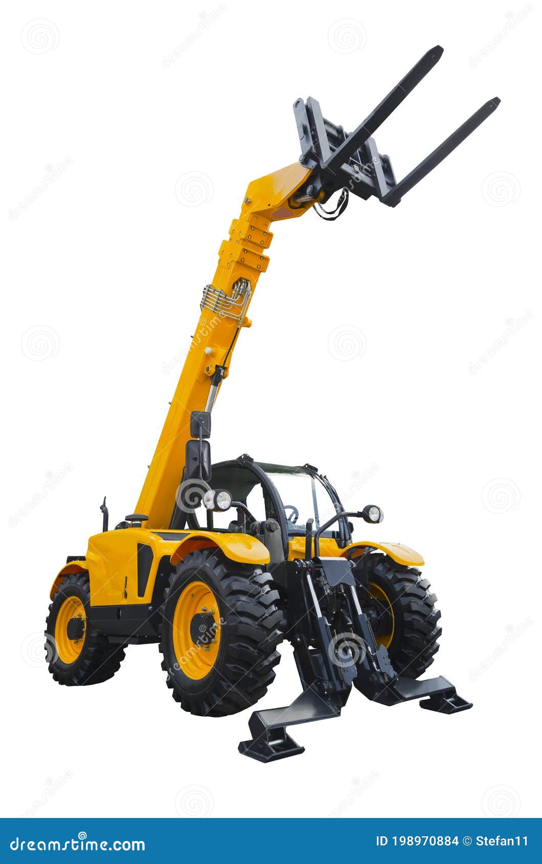 A Telescopic Handler, Also Called A Telehandler Stock Photography ...