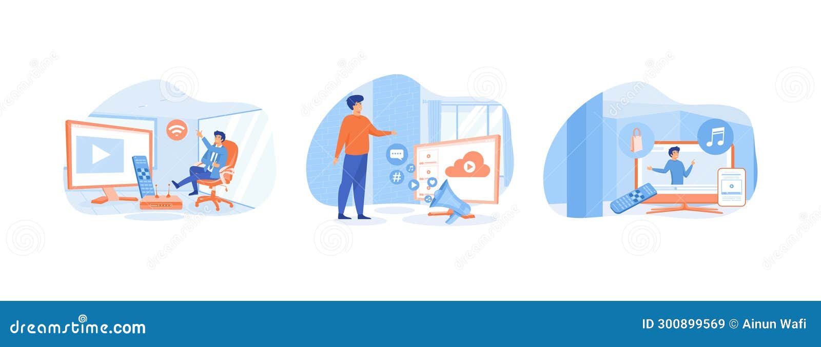 Modern Television Technology. Internet TV. Network Connected ...