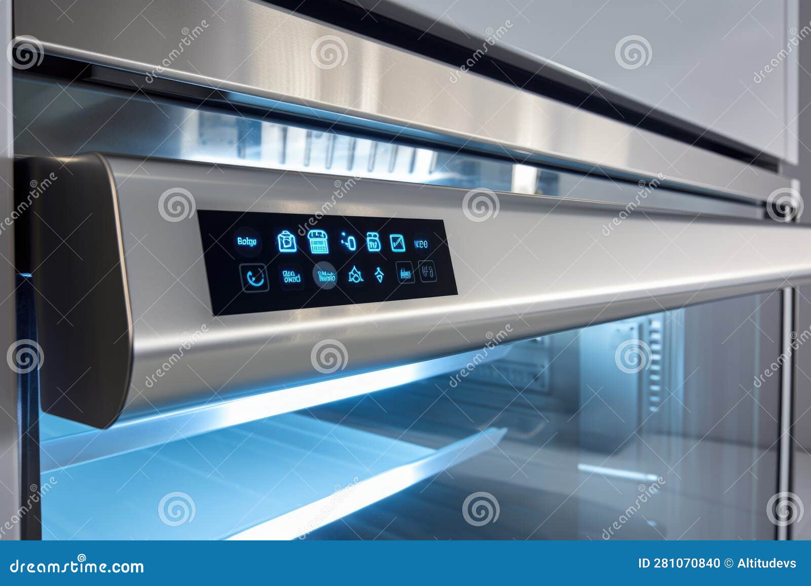 Modern Temperature-controlled Cabinet with Sleek Touch Screen and ...