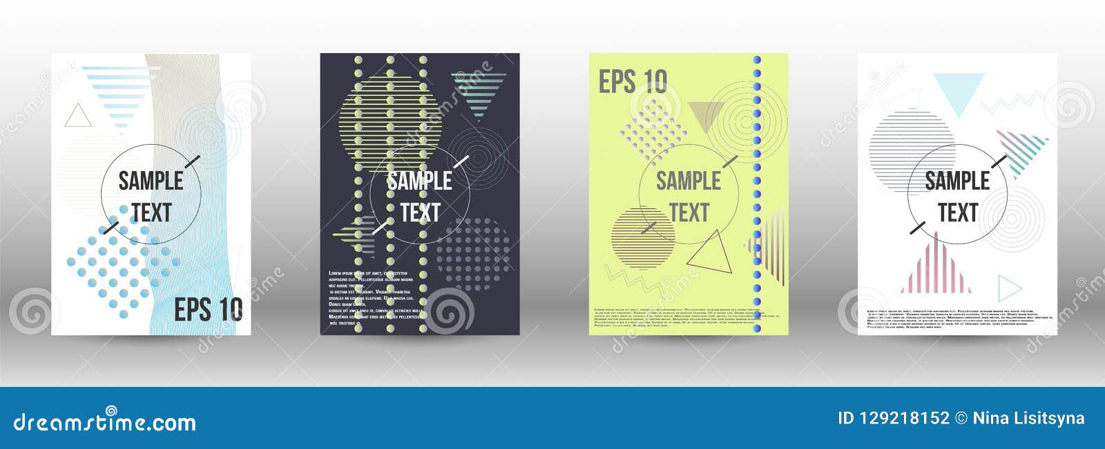 A Modern Template for the Design of the Cover. Stock Vector ...