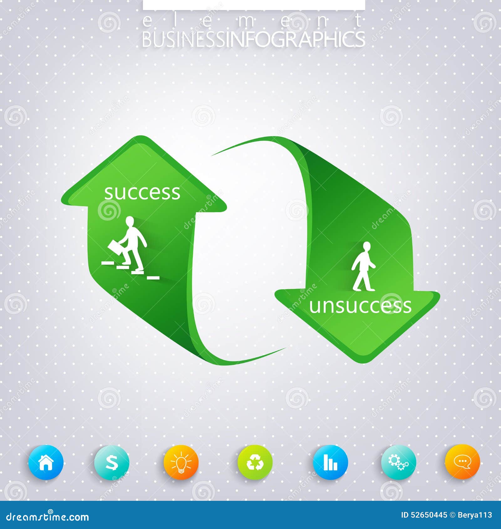 Success And Unsuccess Modern Template Infographic . Can Be Used For ...